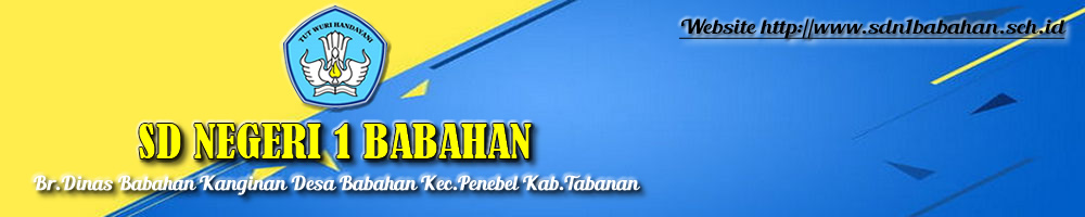 Selamat Datang di Website Resmi SD NEGERI 1 BABAHAN
